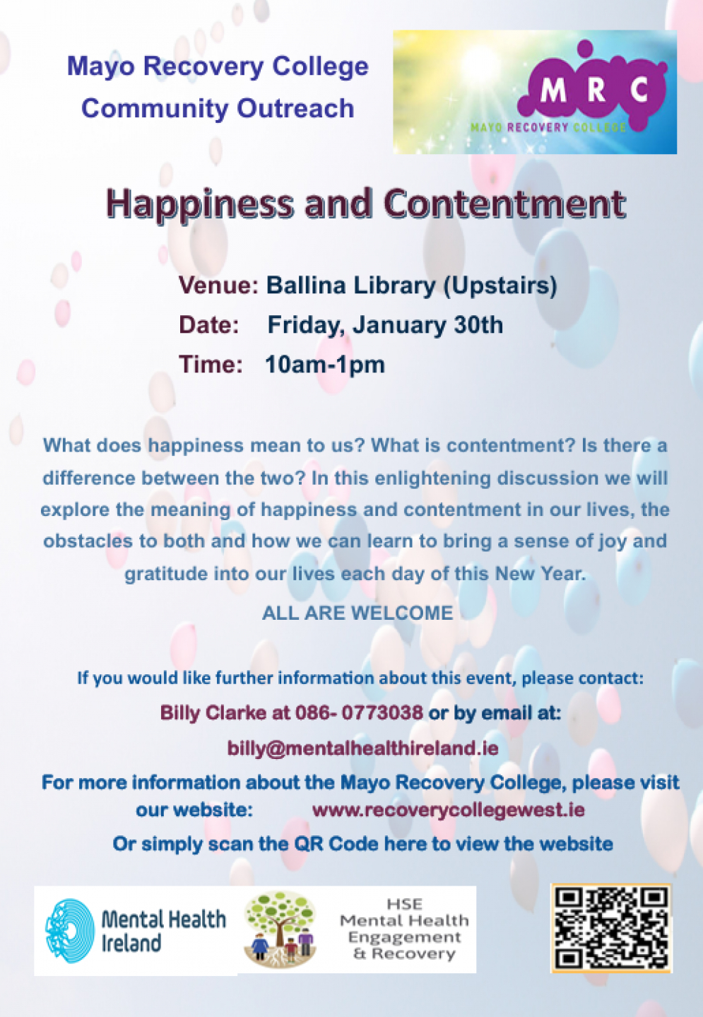 MRC Community "Outreach" Ballina January 2026